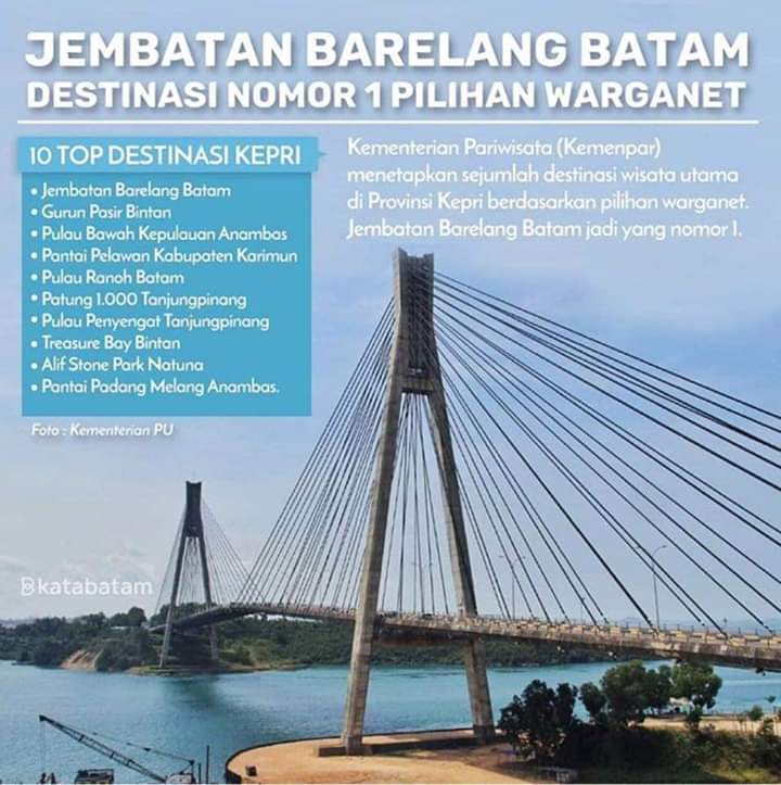 Jembatan Barelang Ditetapkan Destinasi Wisata - MataKepri || Portal Berita Untuk Anda